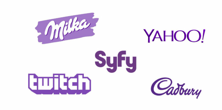 Psychologie des couleurs : que signifie un logo violet ? - Graphiste Blog