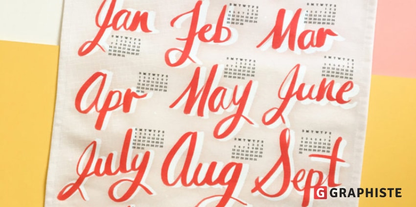 10 calendriers créatifs pour votre inspiration - Graphiste Blog