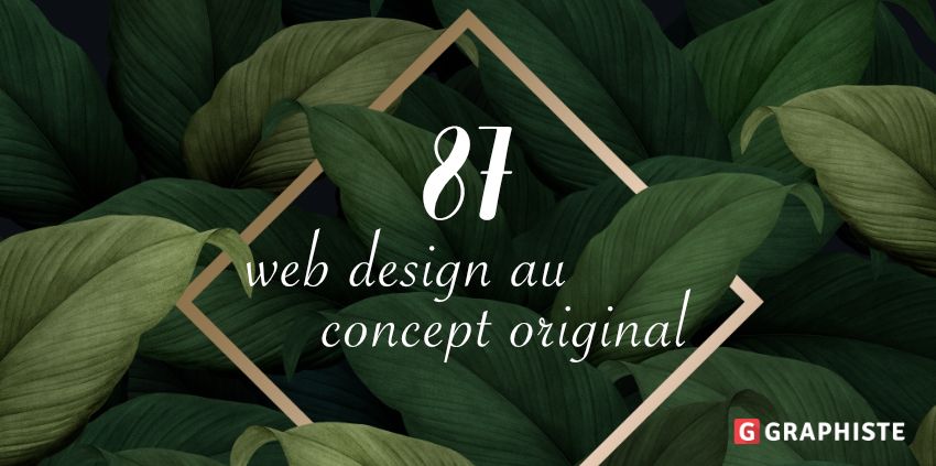Web design : 87 sites web tendances et au concept original - Graphiste Blog