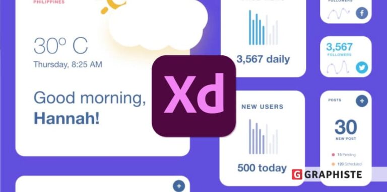 13 templates gratuits pour Adobe XD - Graphiste Blog