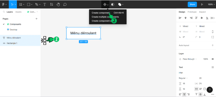 Comment créer un menu déroulant sur Figma ? - Graphiste Blog