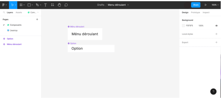 Comment créer un menu déroulant sur Figma ? - Graphiste Blog