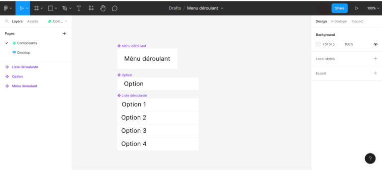 Comment créer un menu déroulant sur Figma ? - Graphiste Blog