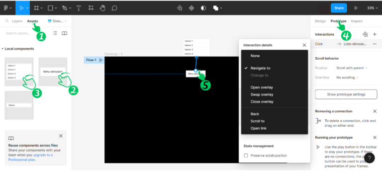 Comment créer un menu déroulant sur Figma ? - Graphiste Blog