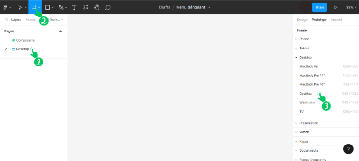 Comment créer un menu déroulant sur Figma ? - Graphiste Blog