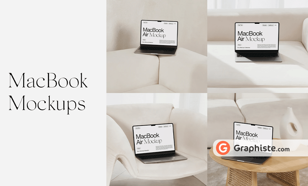 14 mockup MacBook pour sublimer vos créations - Graphiste Blog