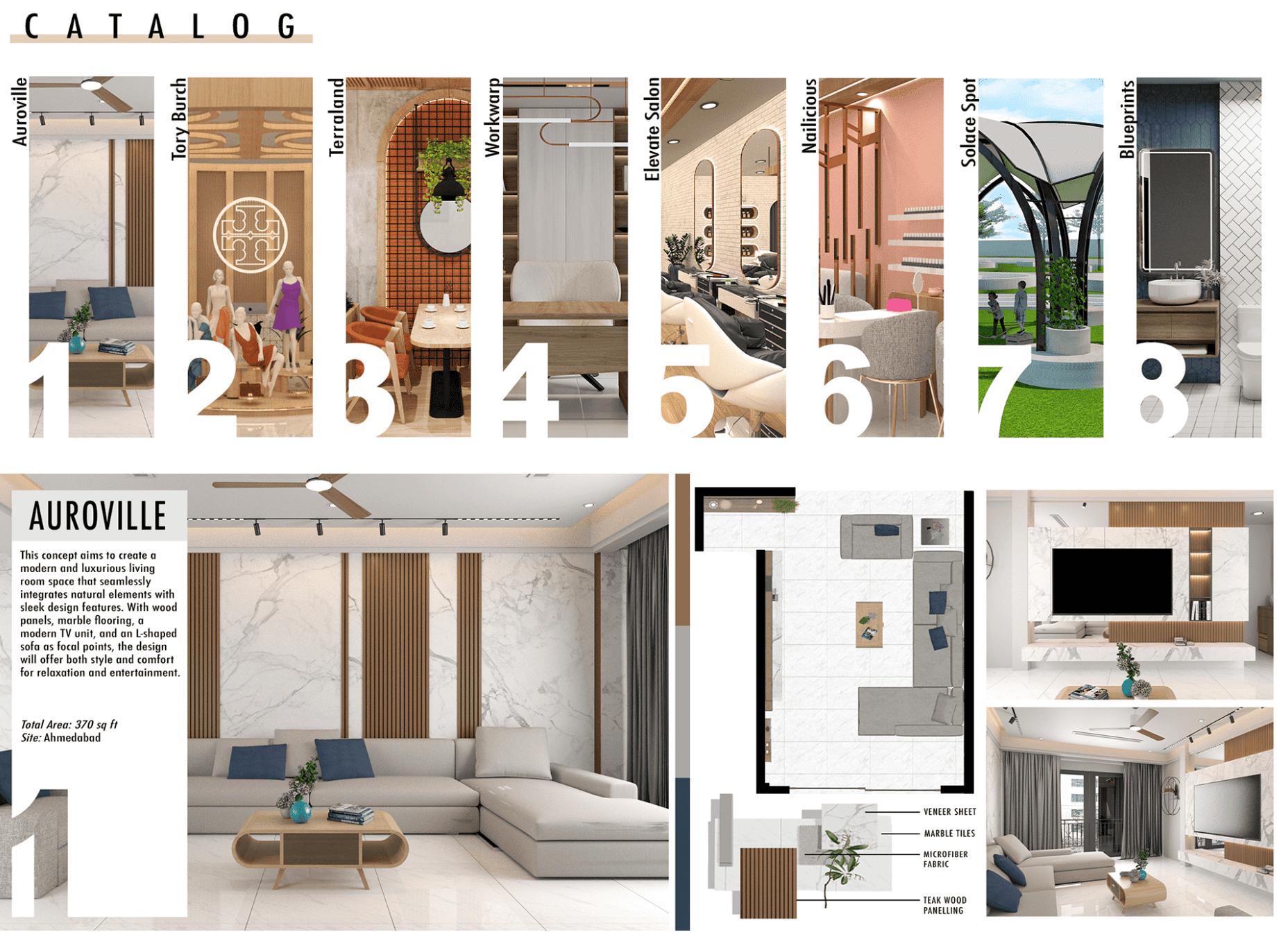 Les meilleurs portfolio d'architecte d'intérieur - Graphiste Blog