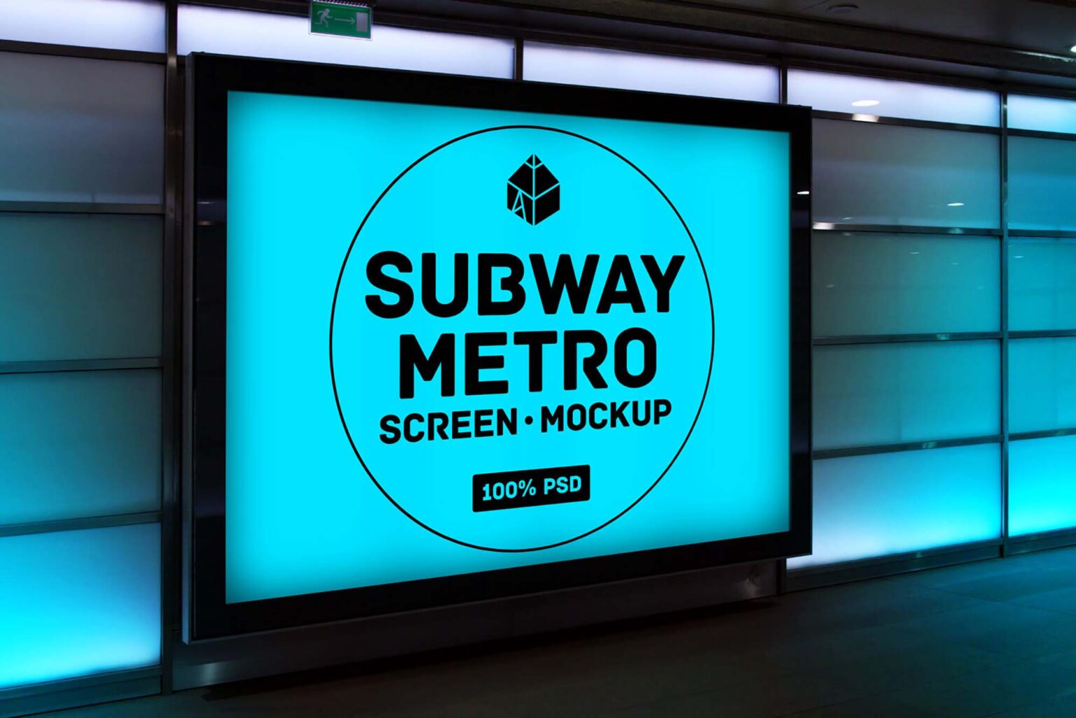 8 mockups d'affiches dans le métro pour vos créations - Graphiste Blog