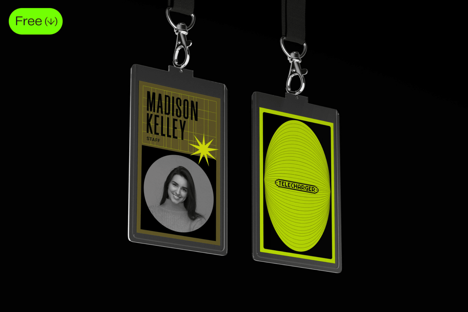 8 mockup de badge pour sublimer vos cartes d'identité en entreprise ...