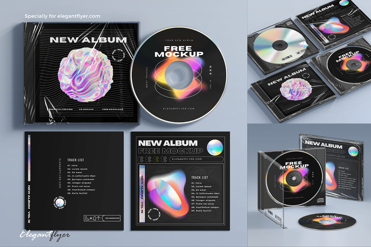 Les meilleurs mockups de CD et disques - Graphiste Blog