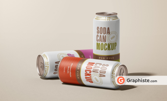 8 mockups de canette idéaux pour présenter vos produits - Graphiste Blog